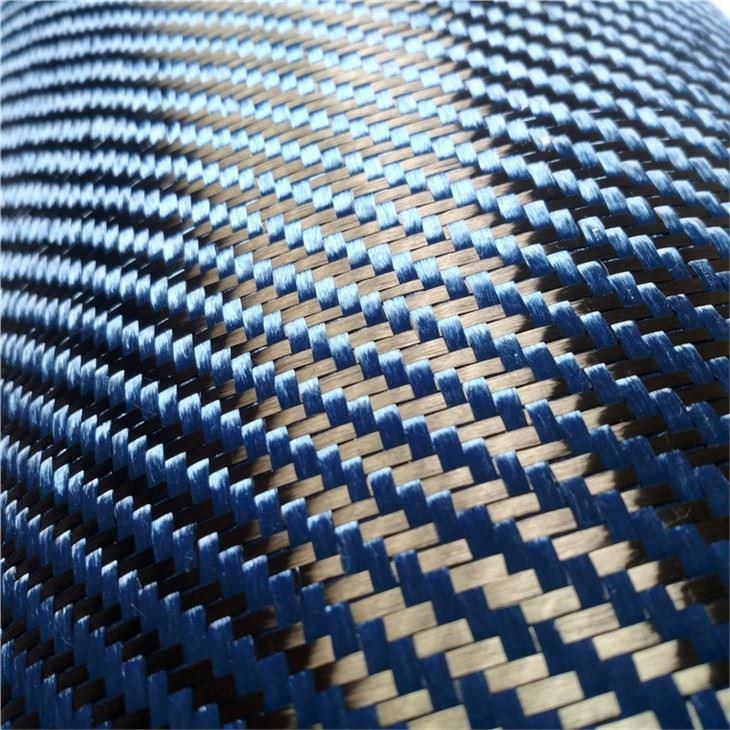 China Carbon Fiber & Blue Kevlar Mixed Fabric - Manufacturers and ...
